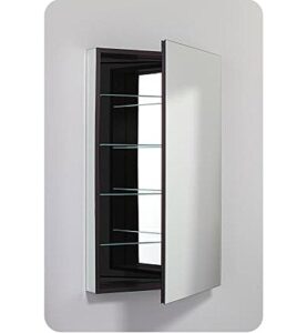 robern plm2440gle polished edge, classic gray interior, electric ̶ left hinge pl series 24" x 40" flat top cabinet