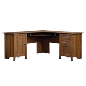 sauder carson forge corner computer desk, washington cherry finish