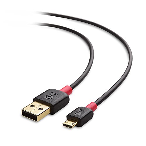 Cable Matters Combo 3-Pack Gold-Plated USB 2.0 Type A to Micro-B Cable - 1, 3, 6 Feet