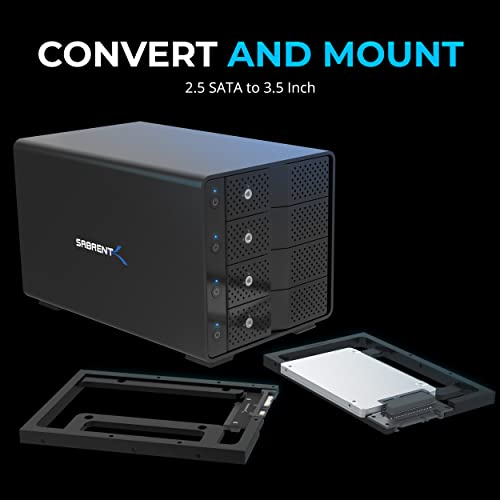 SABRENT 2.5” SSD & SATA Hard Drive to Desktop 3.5” SATA Bay Converter Mounting Kit (BK-PCBS)