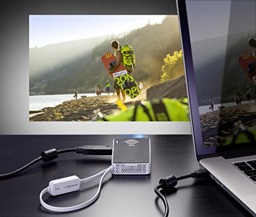 Philips PPX4350WIFI/INT Pocket Projector, 50 Lumens, LED, HDMI, 60 Inches Display, Bluetooth, Wireless, USB, 4,6 Oz