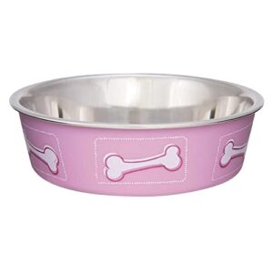 loving pets coastal bella bowl for dogs, small, pink