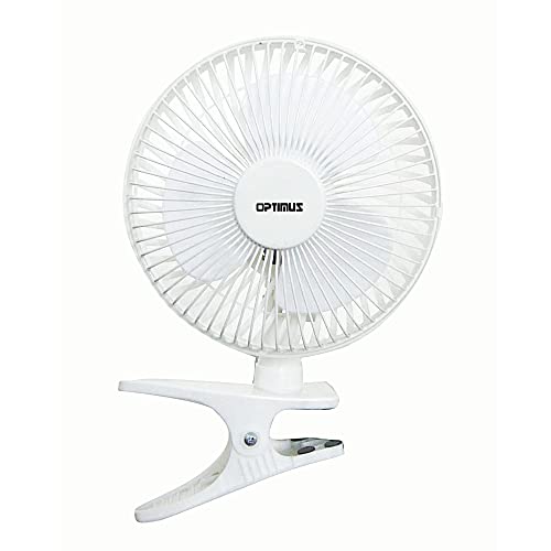 Optimus F-0600 6" Electric Fan, White