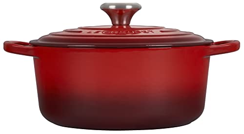 Le Creuset Enameled Cast Iron Signature Round Dutch Oven, 4.5 qt., Cerise