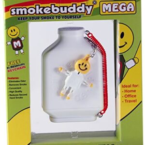 Smoke Buddy Mega Personal Air Purifier Cleaner Filter Removes Odor - White