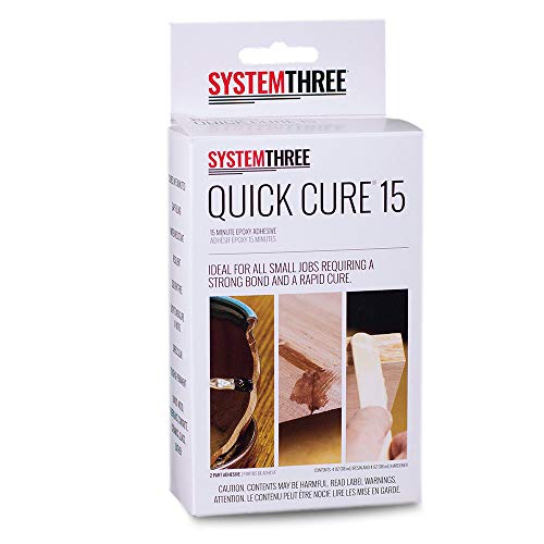 System Three Quick Cure 15 Epoxy Adhesive, 1/2 Pt Bottle Kit, Amber