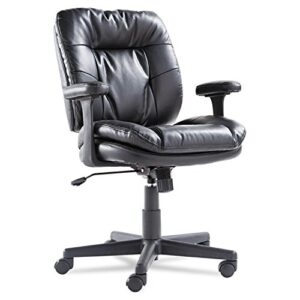 oif st4819 executive swivel/tilt chair, fixed t-bar arms, black