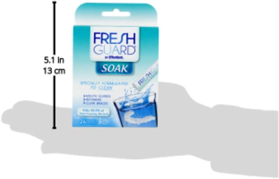 Fresh Guard Soak for Retainers Mouthguards Braces