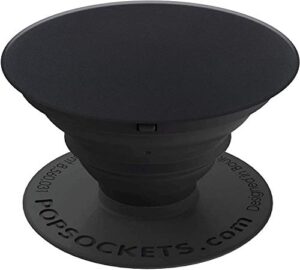 popsockets: collapsible grip & stand for phones and tablets - black