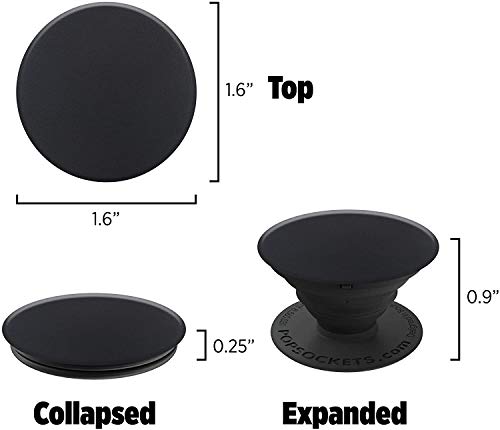 PopSockets: Collapsible Grip & Stand for Phones and Tablets - Black