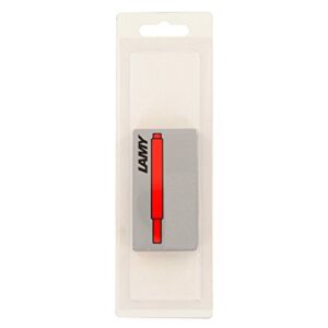 Lamy Fountain Pen Ink Cartridges, Red Ink, Pack of 20 (LT10RD)