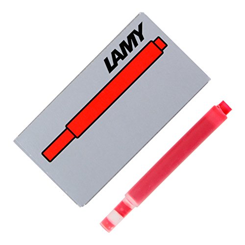 Lamy Fountain Pen Ink Cartridges, Red Ink, Pack of 20 (LT10RD)