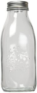 grant howard frutta del pratto embossed glass jar, 34 oz, clear