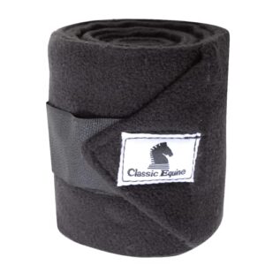 classic equine classic polo wraps, black