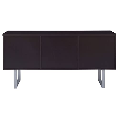 Coaster Home Furnishings Lawtey 5-Drawer Credenza with Adjustable Shelf Cappuccino