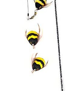 Go Cat Da Bee Teaser Wand and Two Extra Bee Attachments from The Maker of Da Bird and Cat Catcher - Value Pack