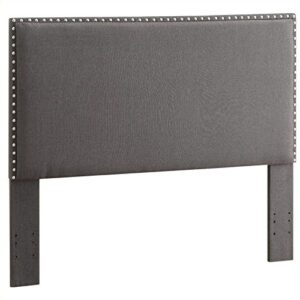 linon charcoal full/queen contempo headboard