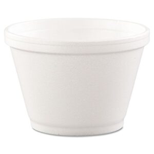 dart 6sj12 foam containers 6oz white 50/bag 20 bags/carton