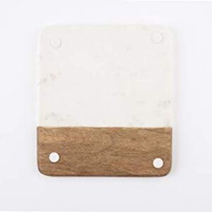 Mud Pie Circa Lets Dip Set, White 2" x 6"