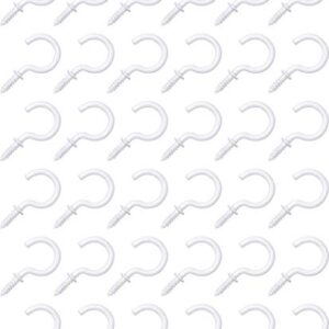 Liberty160378 7/8" Alloy Steel Cup Hooks (Pack of 36), White