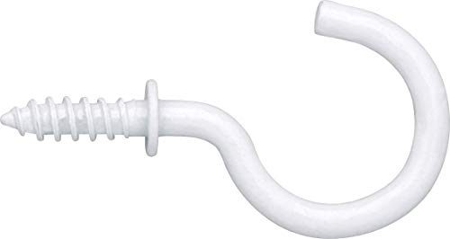 Liberty160378 7/8" Alloy Steel Cup Hooks (Pack of 36), White