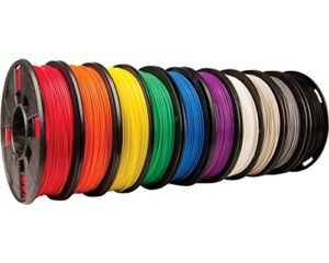 makerbot 1.75mm/0.07" small spool 3d printer pla filament, pack of 10