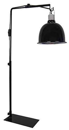 Deluxe Lamp Stand to Increase Lifespan of Lamps & Bulbs and Safety. for Use with Reptile Lamp Fixtures and Terrariums, Reptiles, Amphibians, Small Animals, Birds, and Farm Animals!