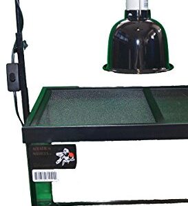 Deluxe Lamp Stand to Increase Lifespan of Lamps & Bulbs and Safety. for Use with Reptile Lamp Fixtures and Terrariums, Reptiles, Amphibians, Small Animals, Birds, and Farm Animals!