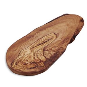 sur la table italian olivewood slice serving board, tan