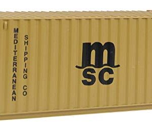 Walthers SceneMaster RS MSC BRN Container, 20'