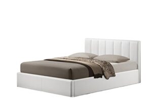 baxton studio templemore platform, queen, white