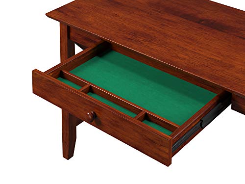 AFI Lexi Desk with Drawer, Brown, Multipurpose Desk