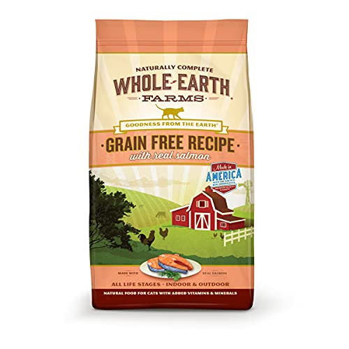 Whole Earth Farms Grain Free Recipe with Real Salmon Dry Cat Food - 5 lb. Bag