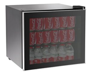 rca can cooler, mini beverage fridge, fits 70 cans, ideal for any dorm, room, bar area or den, black