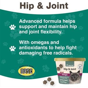 NaturVet – Hip & Joint for Cats Plus Omegas – 60 Soft Chews – Help Supports Healthy Hip & Joint Function – Enhanced with Antioxidants, Omega-3 & 6 Fatty Acids – 30 Day Supply