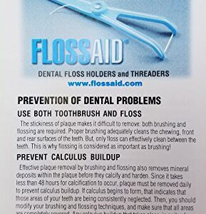 Flossaid Dental Floss Holder - 3 Pack (Assorted Colors)