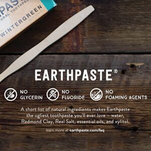 REDMOND Earthpaste - Natural Non-Fluoride Toothpaste, 4 Ounce Tube (3 Pack, Peppermint)