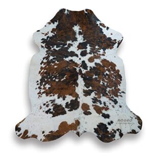 rodeo genuine tricolor cowhide rug tricolor xxl