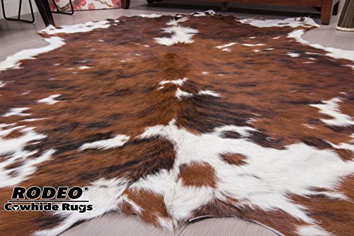 rodeo Genuine Tricolor Cowhide Rug Tricolor XXL