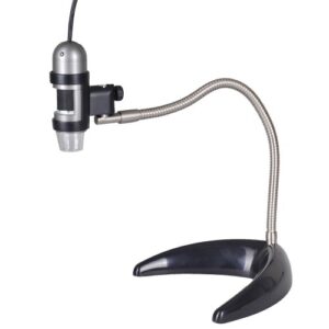 dino-lite am4111t-ms22b 1.3mp 10x-50x, 220x handheld digital microscope + gooseneck stand