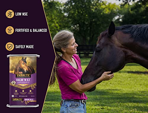 TRIBUTE Kalmbach Feeds Kalm 'N Ez Pellets for Horse, 50 lb