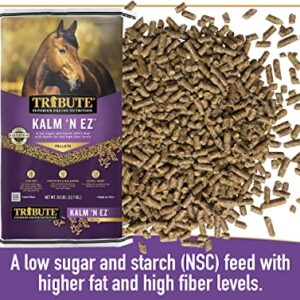 TRIBUTE Kalmbach Feeds Kalm 'N Ez Pellets for Horse, 50 lb