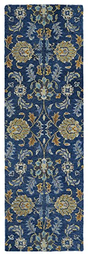 Kaleen Rugs Helena Hand-Tufted Area Rug, Blue/Multi, 2' x 3'