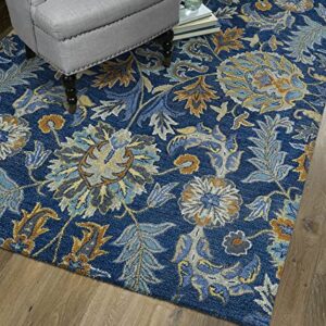 Kaleen Rugs Helena Hand-Tufted Area Rug, Blue/Multi, 2' x 3'