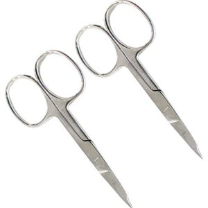 ToolUSA 4.5" Nail Scissors With 1-1/4" Curved Arrow Blades: SC-44352-Z02 : (Pack of 2 Pcs)