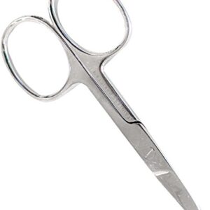 ToolUSA 4.5" Nail Scissors With 1-1/4" Curved Arrow Blades: SC-44352-Z02 : (Pack of 2 Pcs)