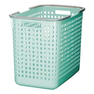 Like-it Laundry Basket, Storage, Square, Made in JAPAN, 40L, SCB-5, Mint blue