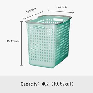 Like-it Laundry Basket, Storage, Square, Made in JAPAN, 40L, SCB-5, Mint blue