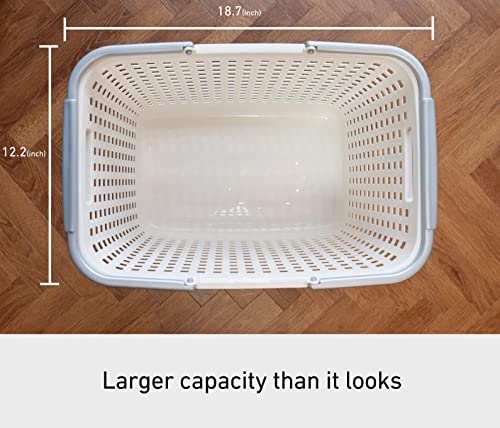 Like-it Laundry Basket, Storage, Square, Made in JAPAN, 40L, SCB-5, Mint blue