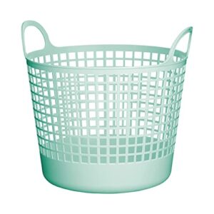 like-it laundry basket, storage, round, made in japan, 25l, scb-1, mint blue